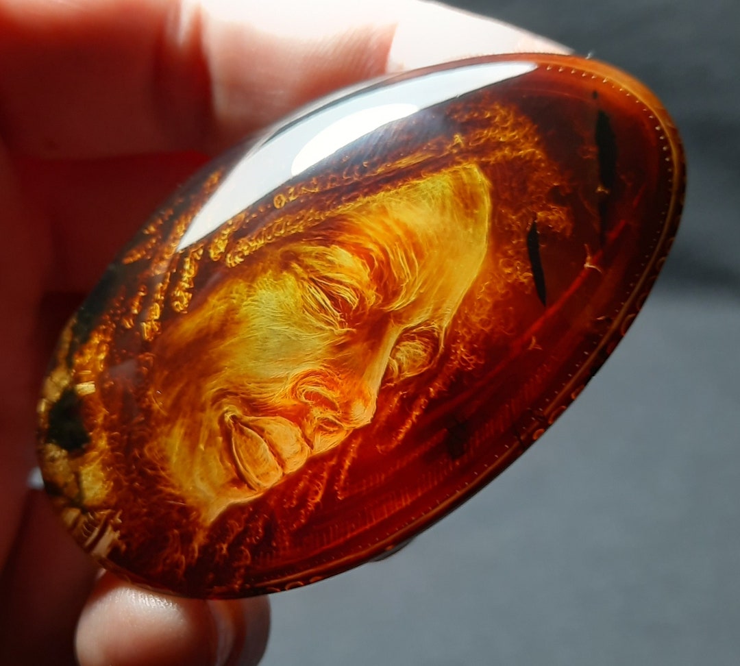 Bob Marley Amber Pendant Necklace | Real Baltic Amber | Reggae Jewelry ...