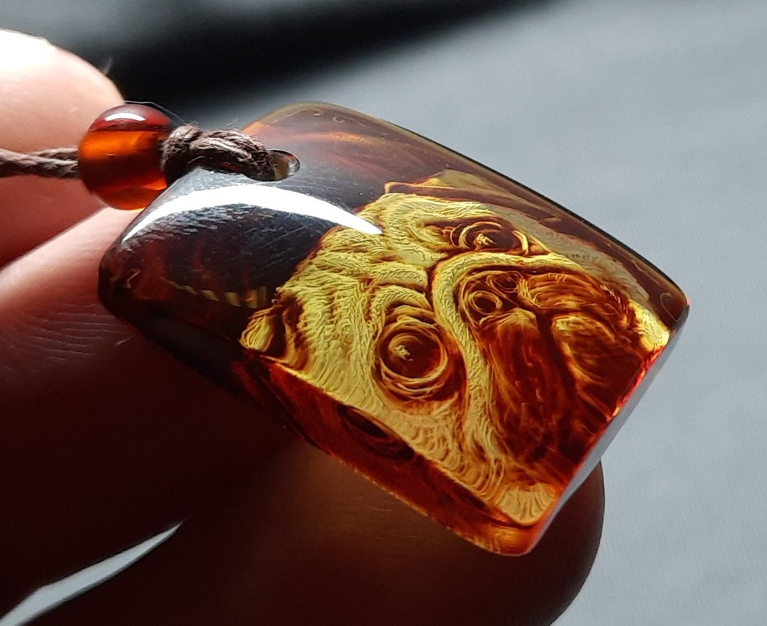 Amber Pendant Pug - Etsy
