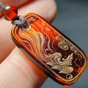 Amber Pendant Phoenix - Etsy