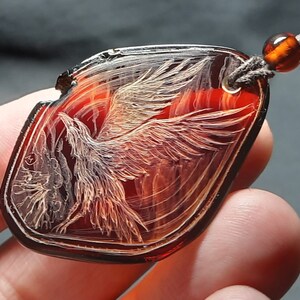Amber Pendant Crow - Etsy