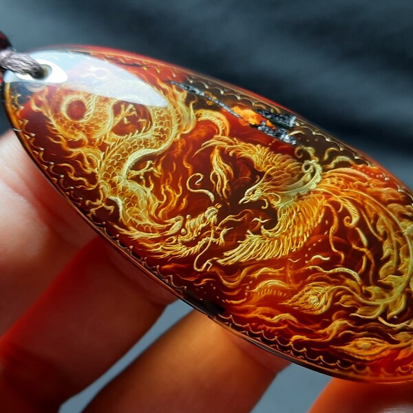 Phoenix and Dragon - Etsy
