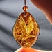 Amber Pendant Crow - Etsy