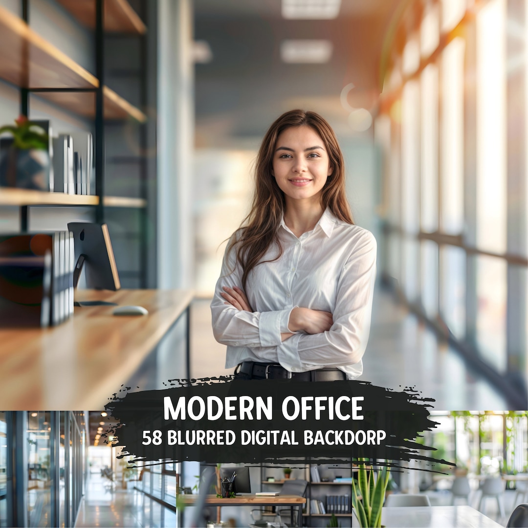 58 Modern Office Digital Backdrops for Professional Headshots Business ...