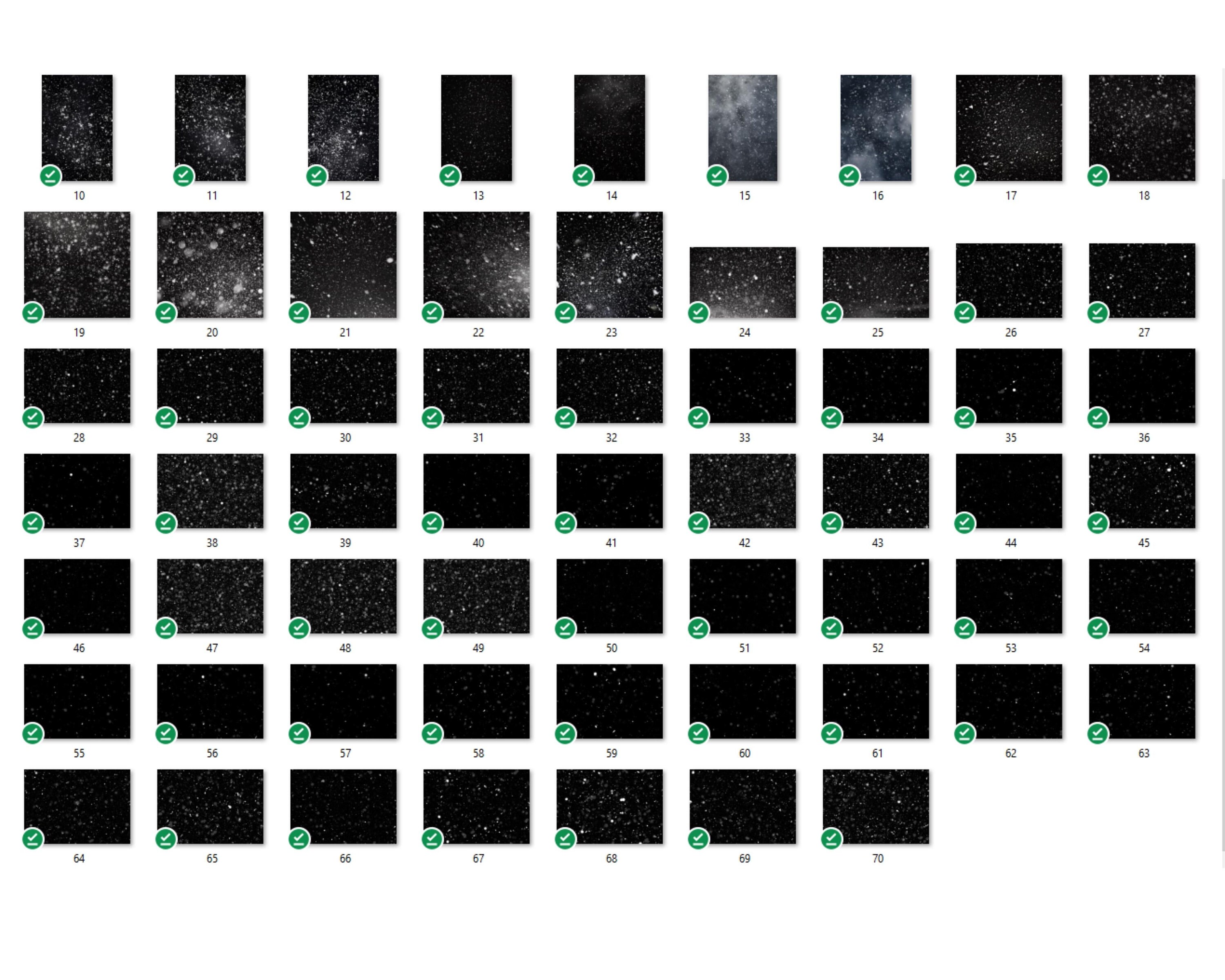 70 Realistic Falling Snow Photoshop Overlays, Christmas Snowflakes ...