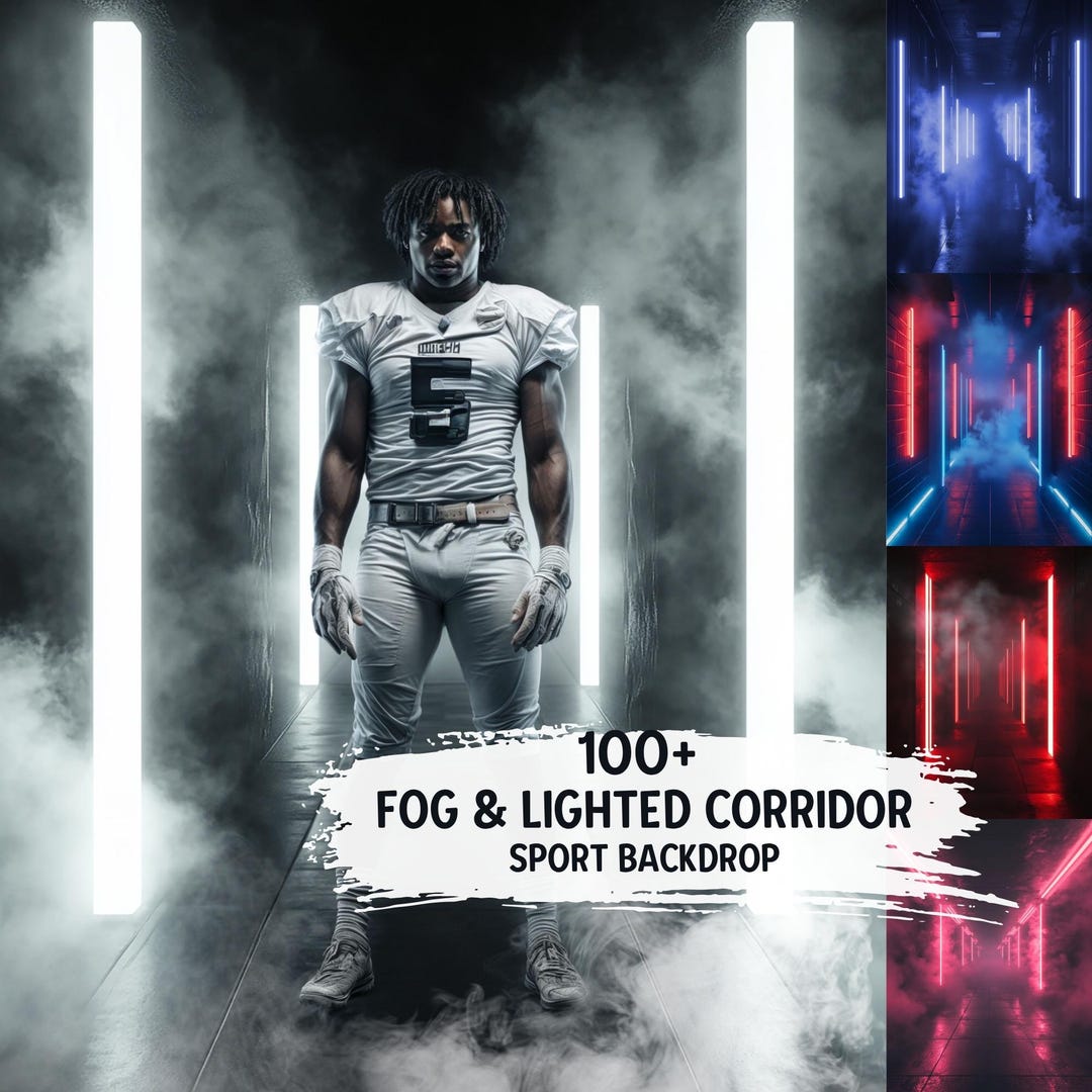 All Sports Corridor Lighted Fog Backdrops | Football, Basketball ...