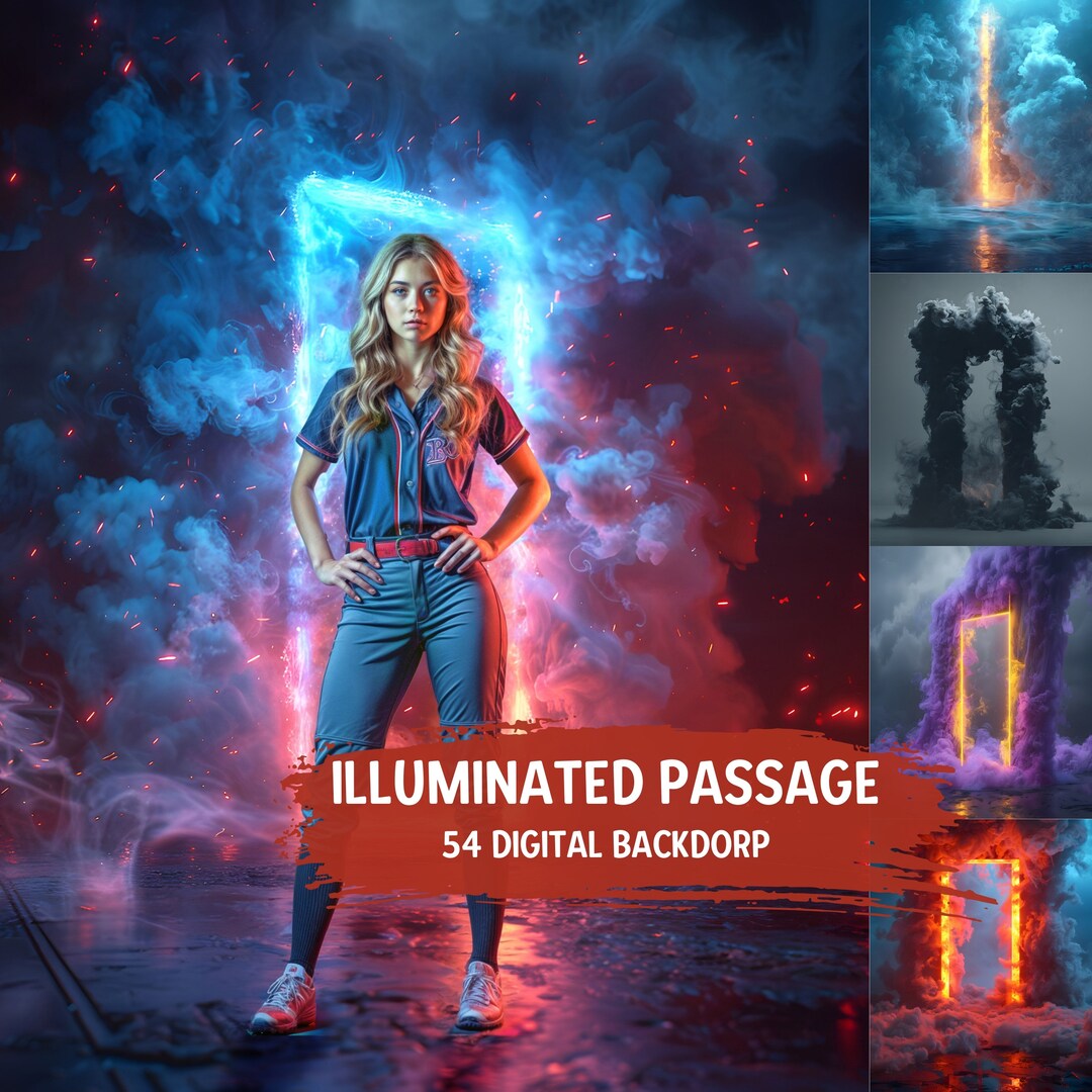 Illuminated Passage Sport Backdrops Soccer, Football, Basketball ...