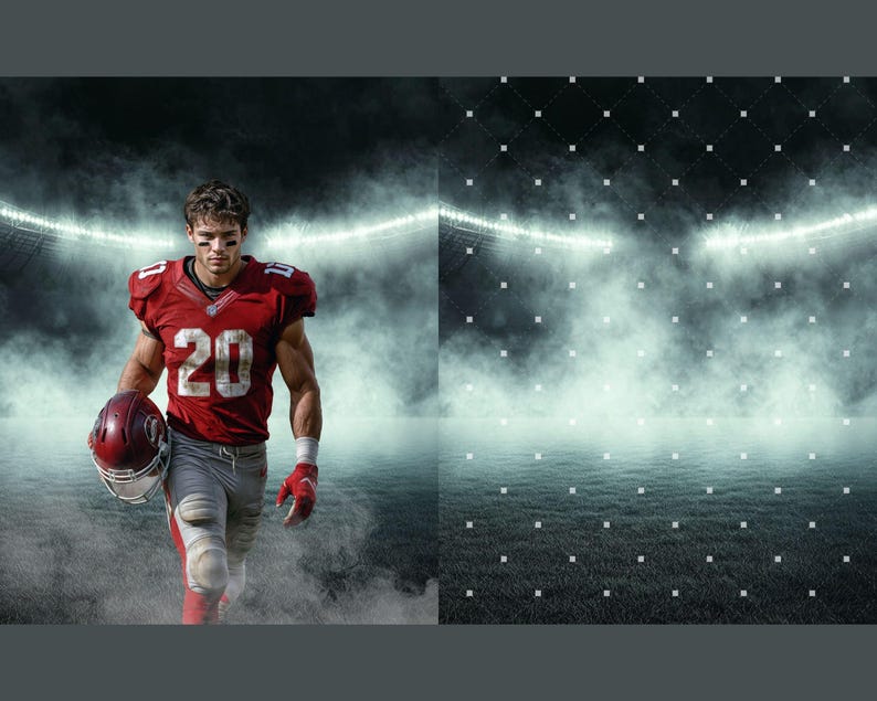Sport Custom Football Overlay and Photography Backdrops | Senior ...