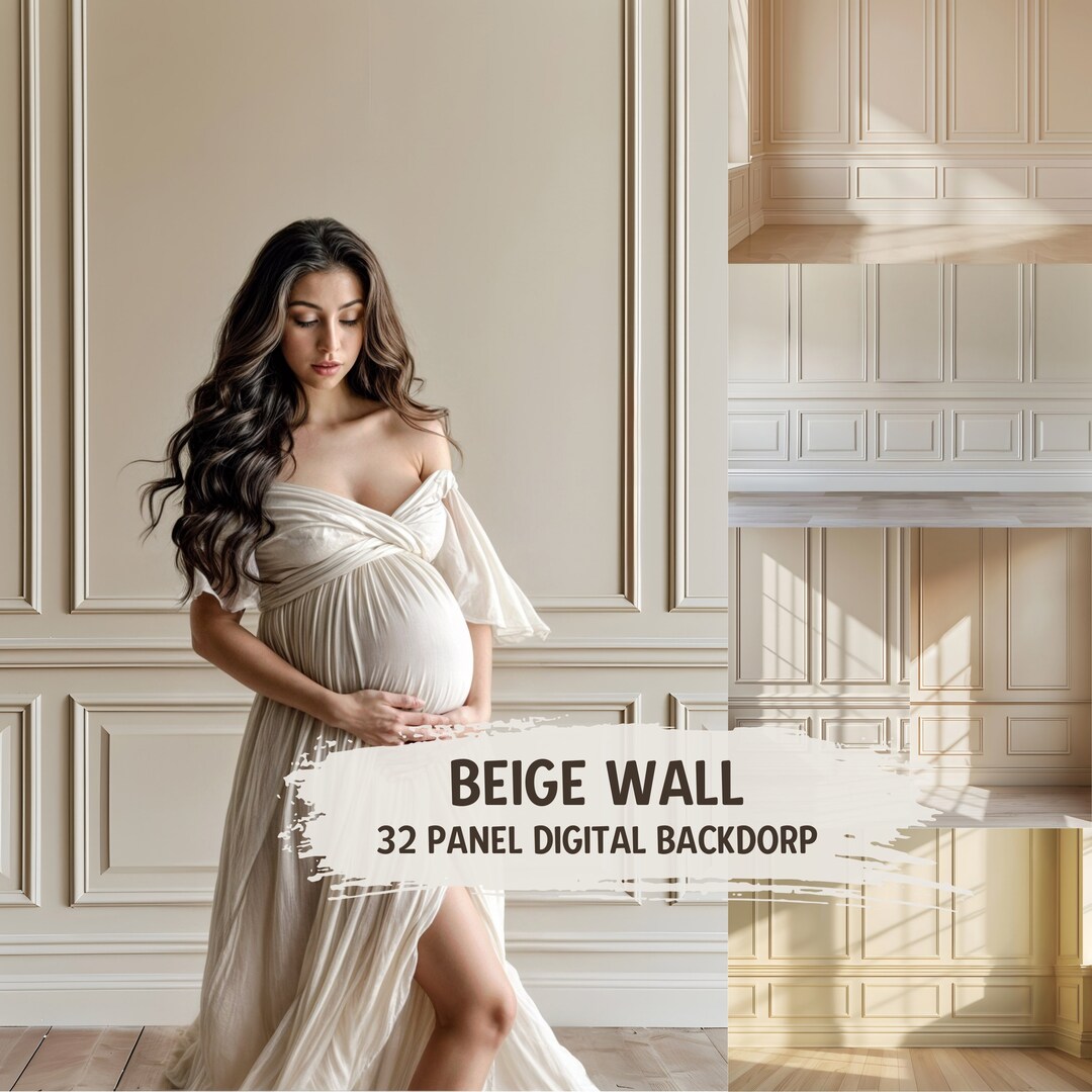 Panel Wall Digital Backdrops, Maternity Backdrop Overlays, Studio ...
