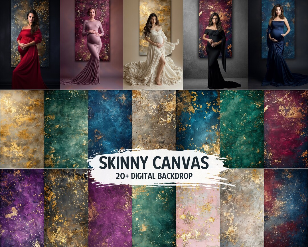 20 Skinny Canvas Digital Backdrops Maternity Digital Backgrounds Studio ...