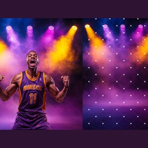 22 Stadium Lights Sports Backdrop Spotlight Overlays | Digital Baseball ...