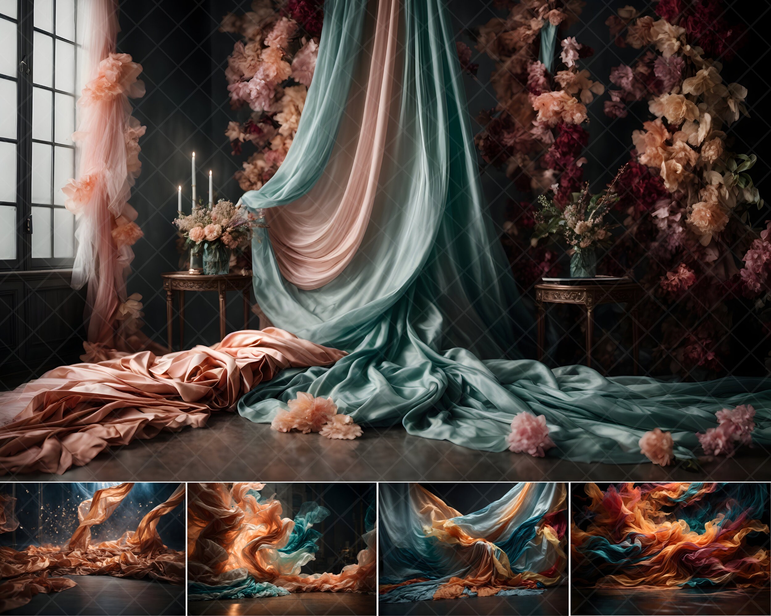 65+ Digital Bundle Curtain Backdrop, Breathtaking Dreamy Sheer Curtain ...