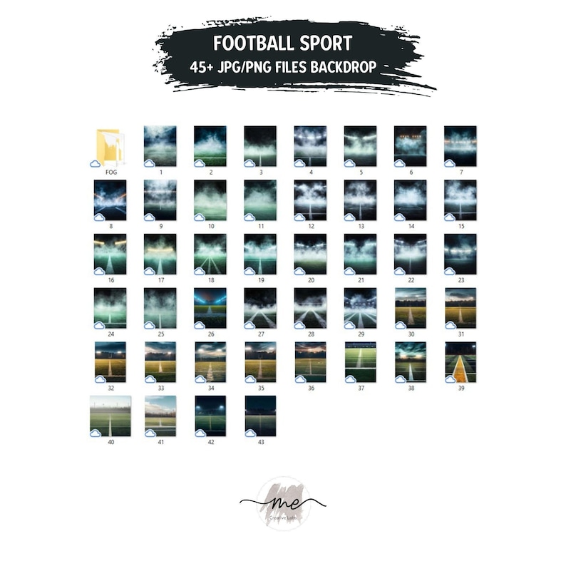 Sport Custom Football Overlay and Photography Backdrops | Senior ...