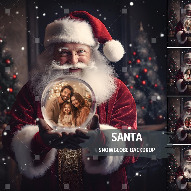 Santa Backdrop - Etsy