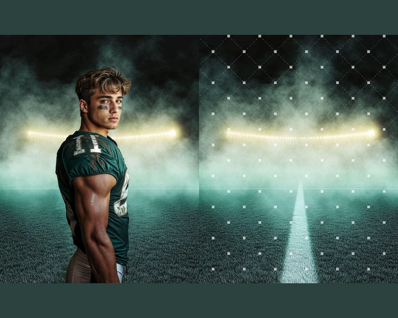 Sport Custom Football Overlay and Photography Backdrops | Senior ...