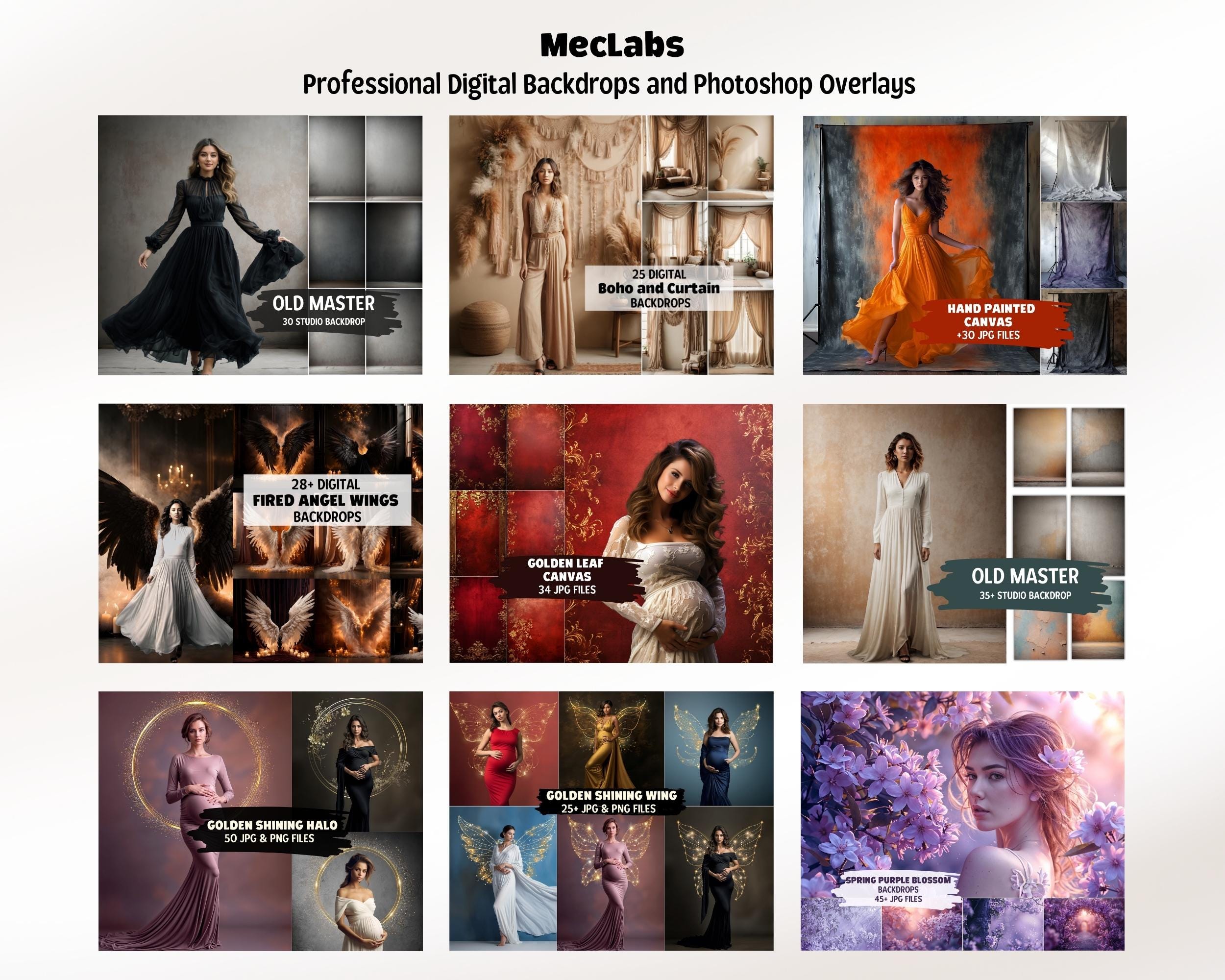 21 Back to School Composite Digital Backgrounds With Fine Art Textures ...