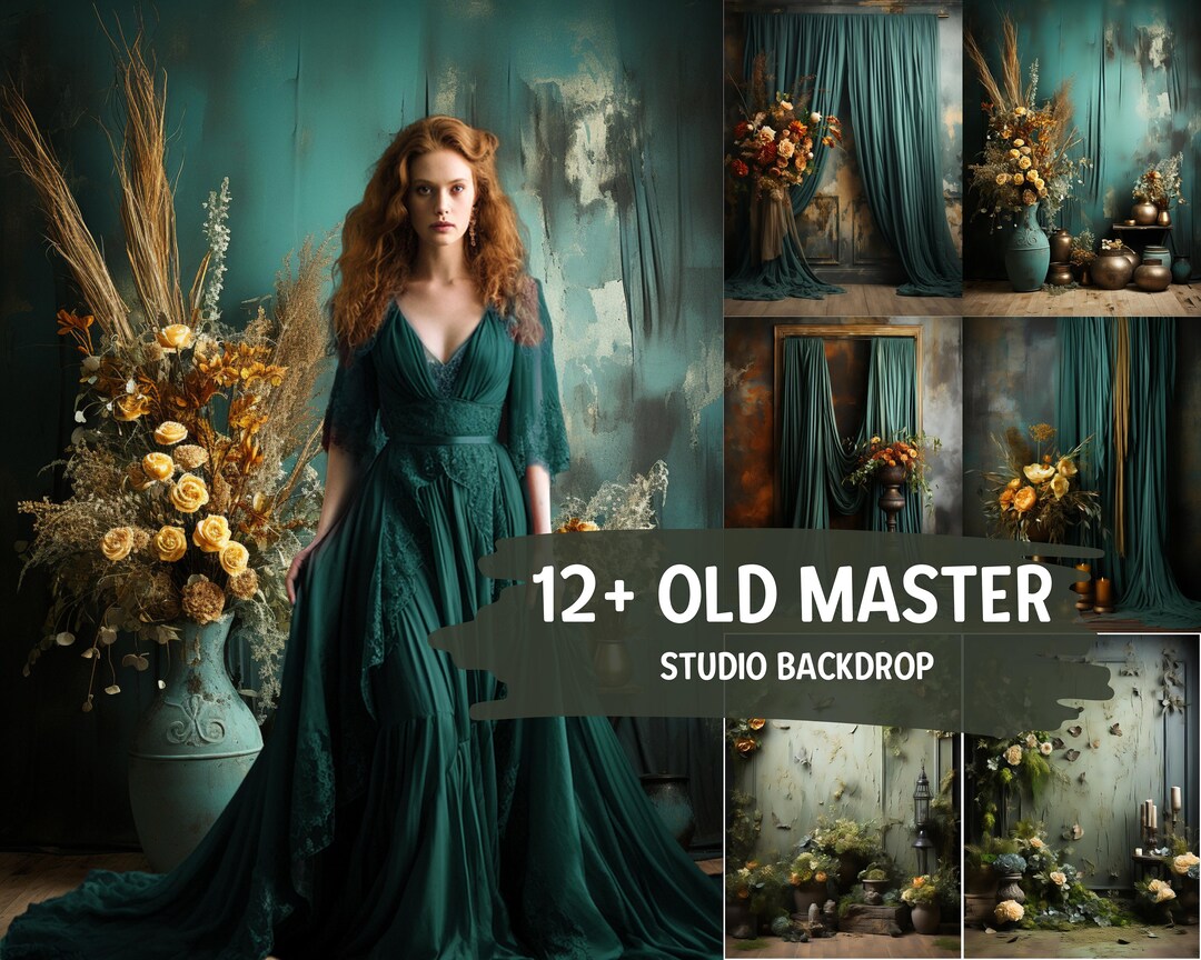 Old Master Portrait Studio Backdrops Studio Overlays Digital - Etsy UK