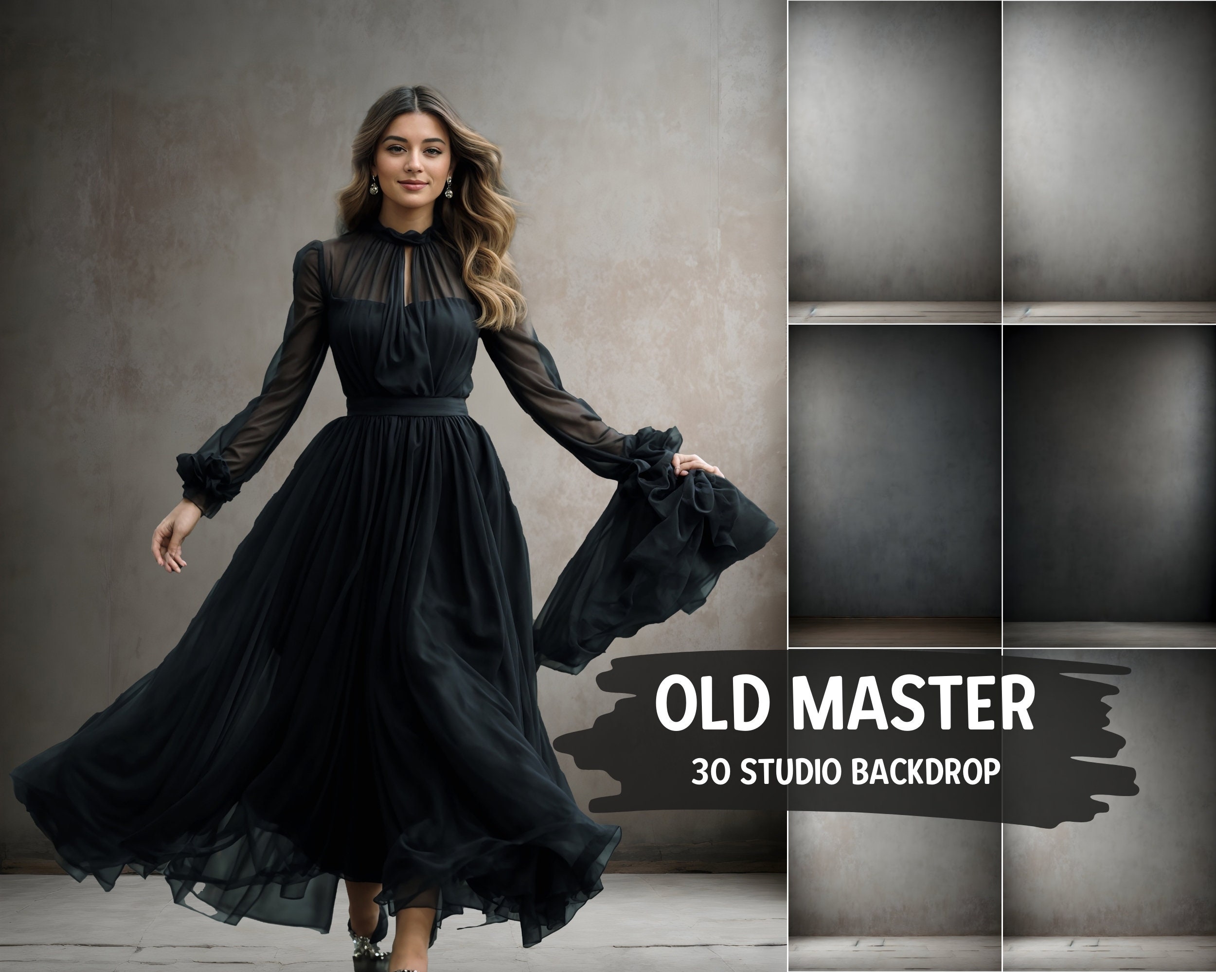 30 Old Master Backgrounds, Vertical and Horizontal Portrait Backgrounds ...