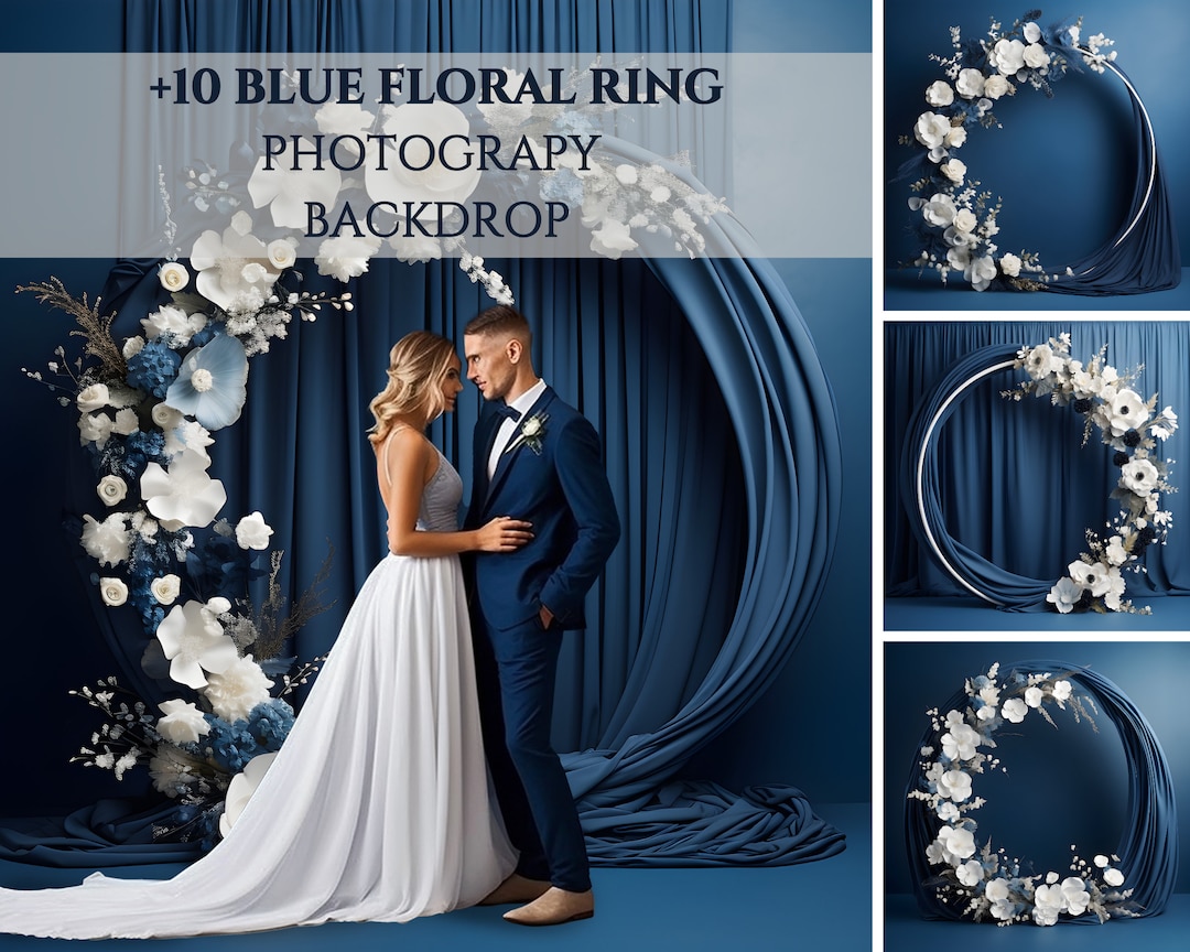 Floral Ring Backdrop Overlays Maternity Digital Gifts, Overlays Studio ...