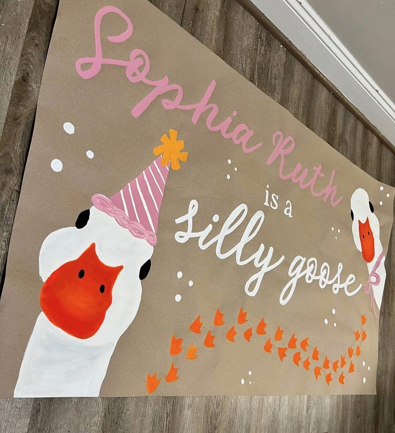 Hand Painted Banner: Birthday, Anniversary, Graduation, Baby Shower ...