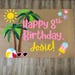 Hand Painted Summer Themed Birthday Banner: Custom Birthday, Shower ...