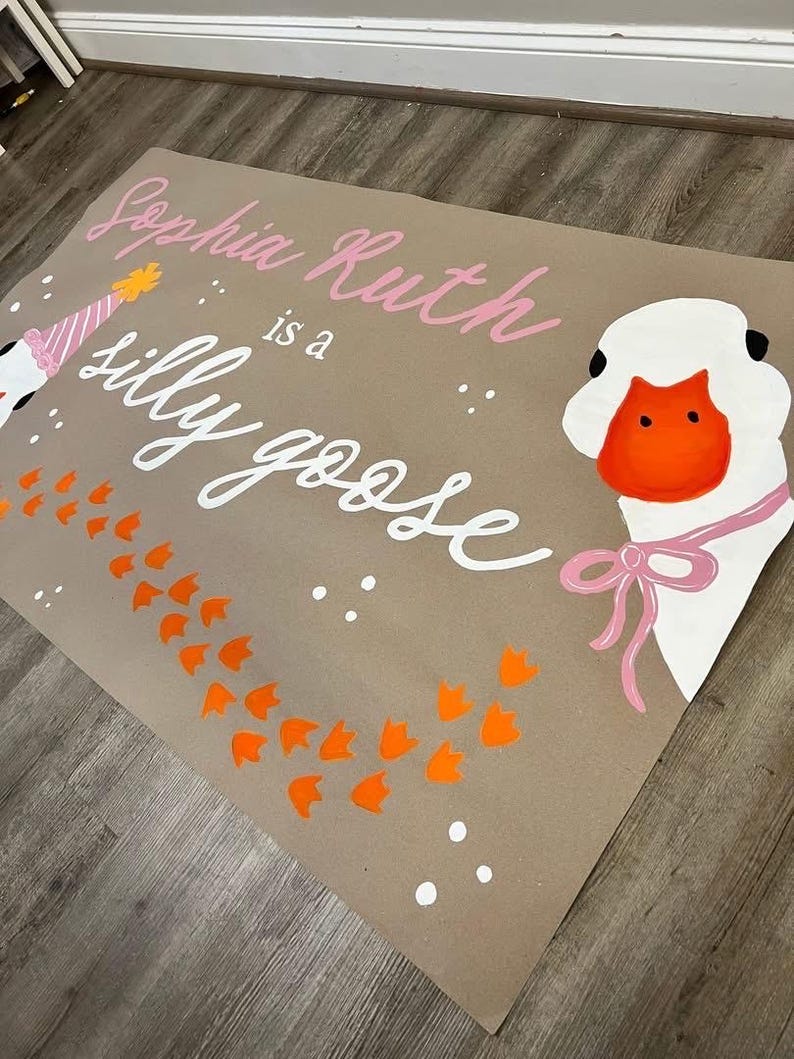 Hand Painted Banner: Birthday, Anniversary, Graduation, Baby Shower ...