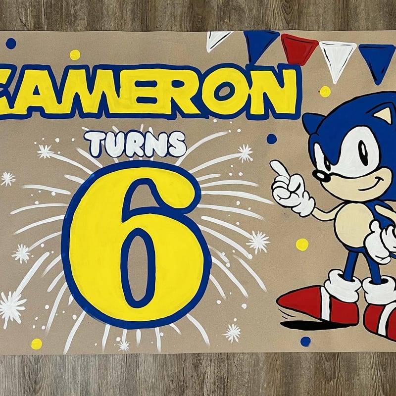 Sonic Banner - Etsy