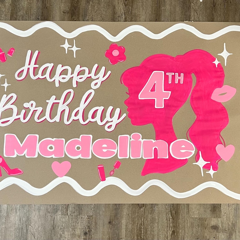 Barbie Banner - Etsy