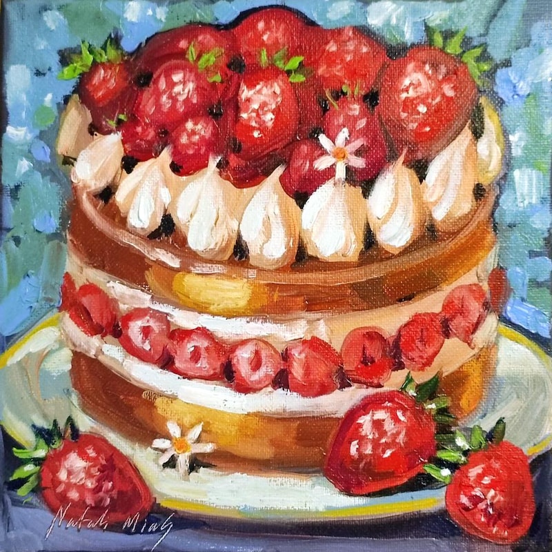 Cake Painting - Etsy