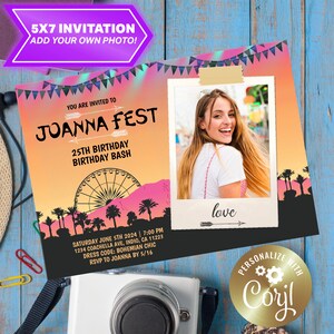 Music Festival Birthday Party Invitation BUNDLE 6 In1! Music Festival ...
