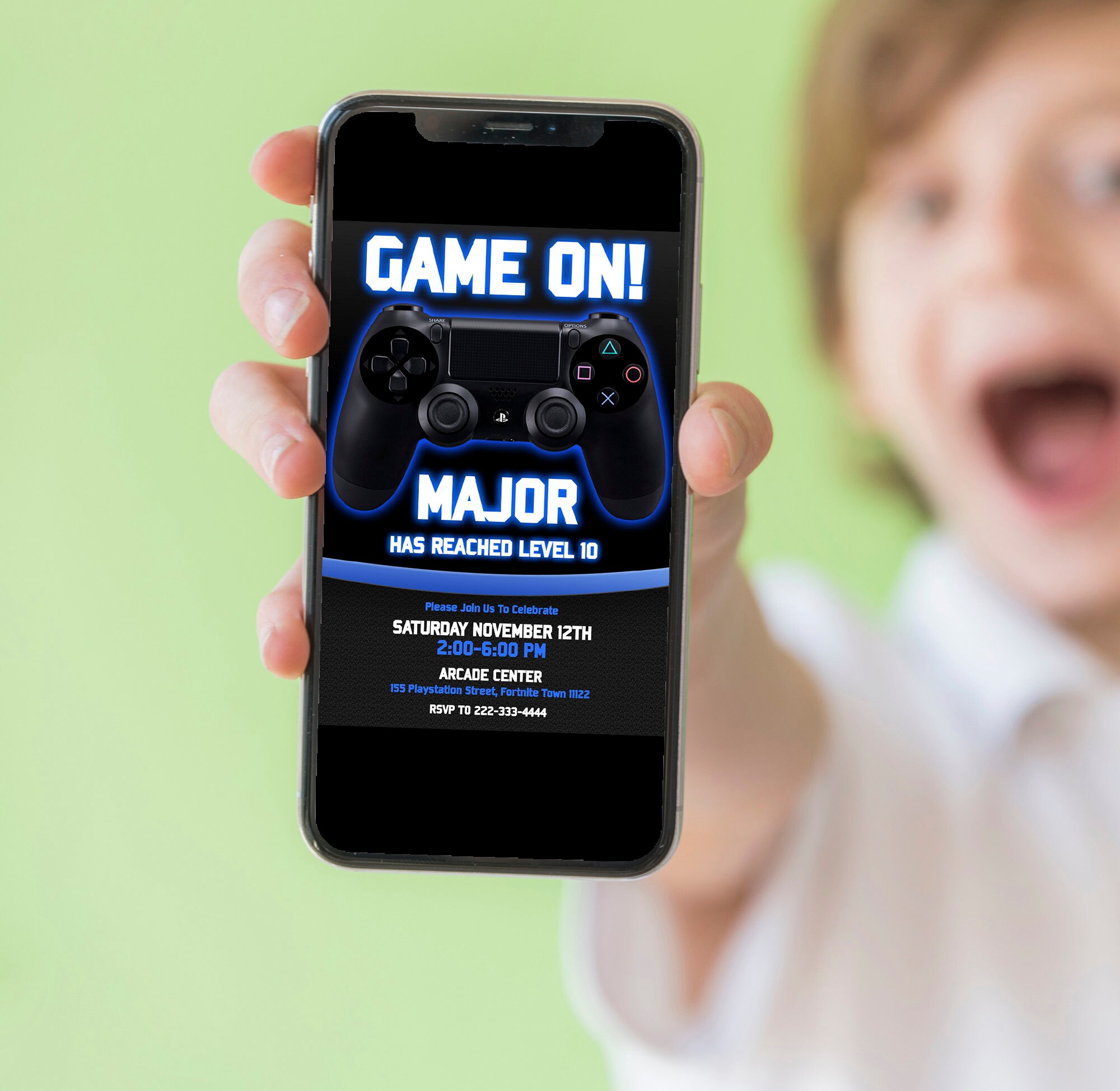 Gamer Invitation Video Game Invitation Gamer Birthday - Etsy