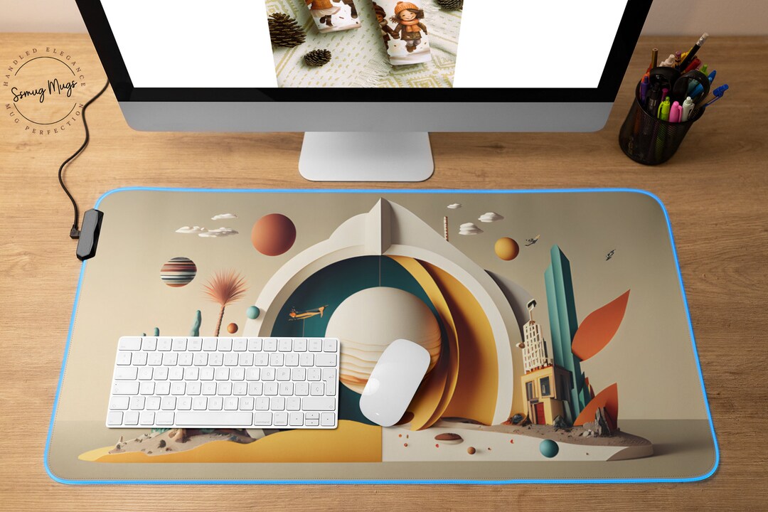 Artistic Pop Art Desk Pad: Stunning Mouse Pad Art and Custom Decor for ...
