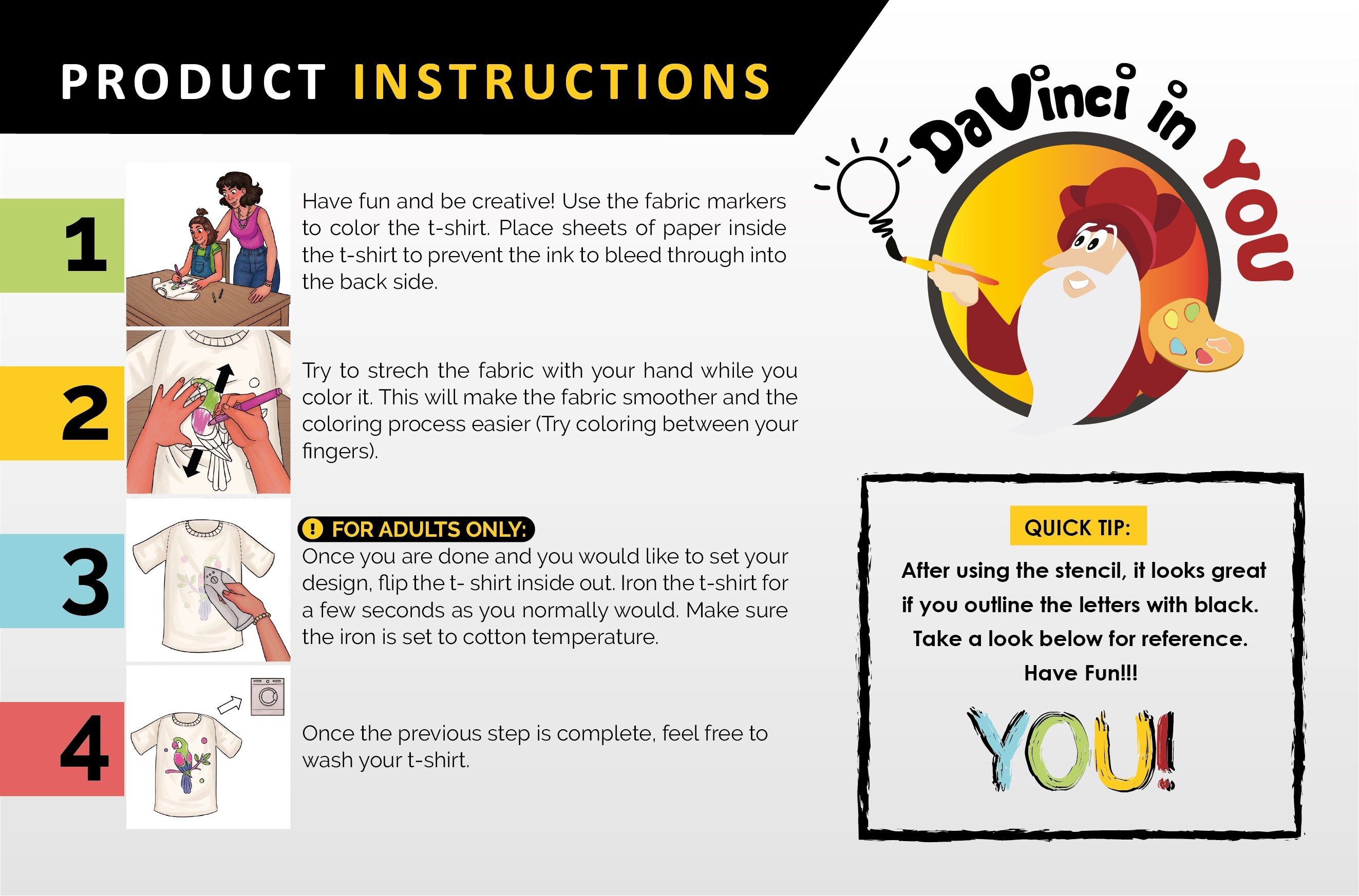 Color Your Own Adult Sweatshirt Coloring Kit With 10 Fabric Markers ...