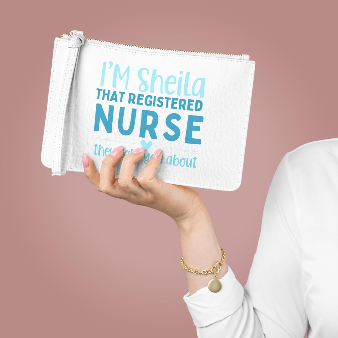 Custom Nurse Clutch Bag - Personalized Medical Profession Accessory ...