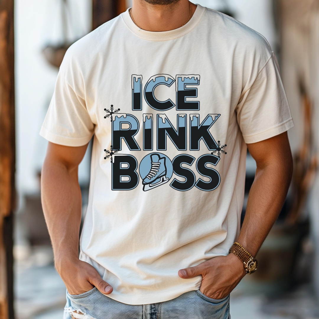 Men Ice Rink Boss T-shirt, Figure Skating Tee, Ice Skater Gift, Women ...
