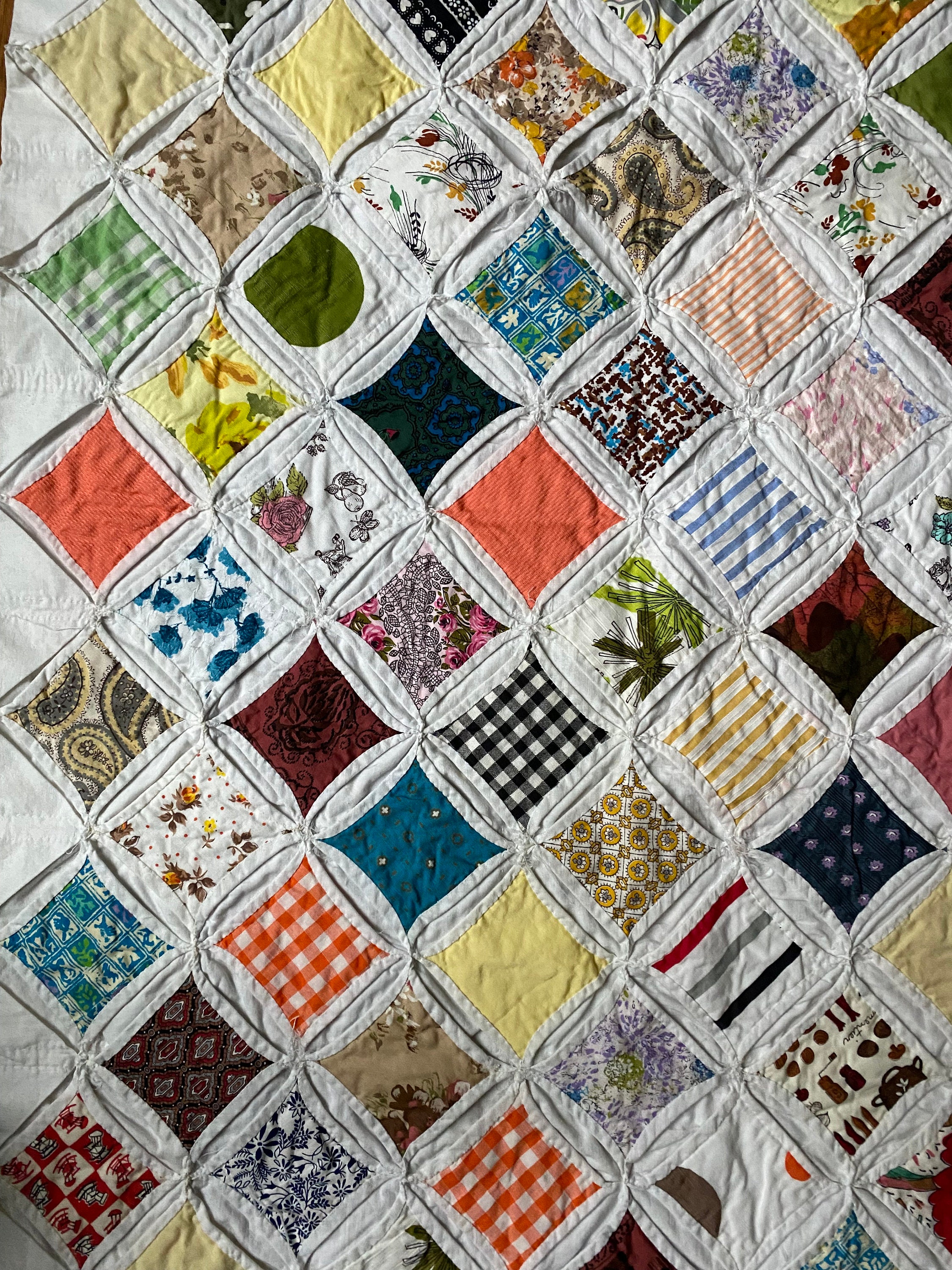 Vintage Quilt Cathedral Windows Pattern - Etsy