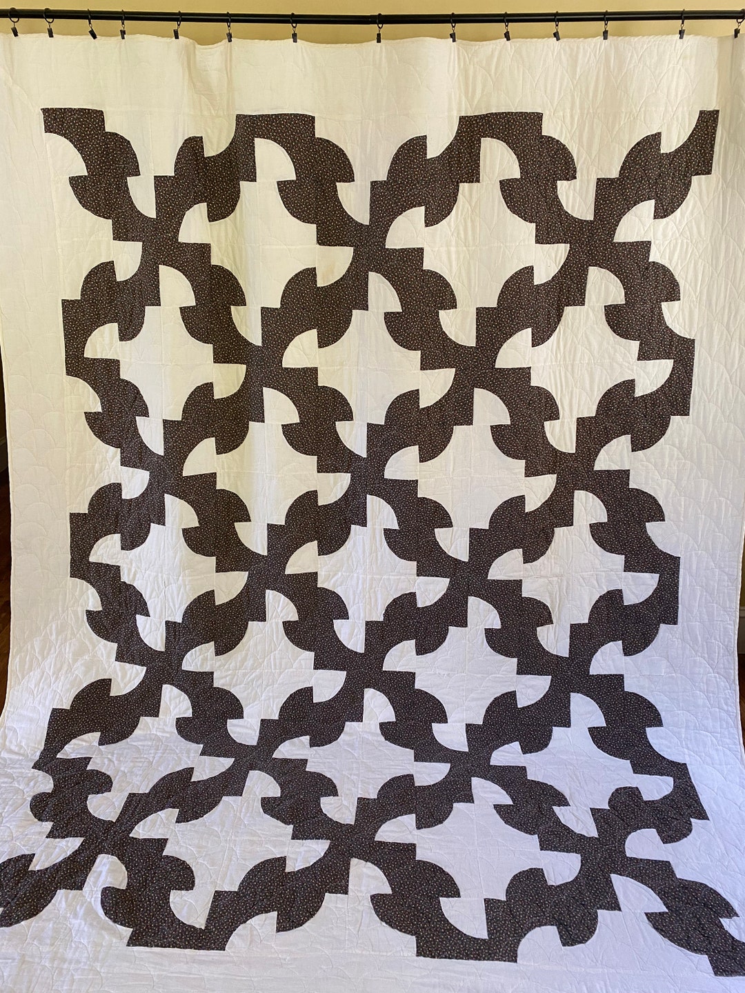 Vintage Quilt Drunkard's Path - Etsy