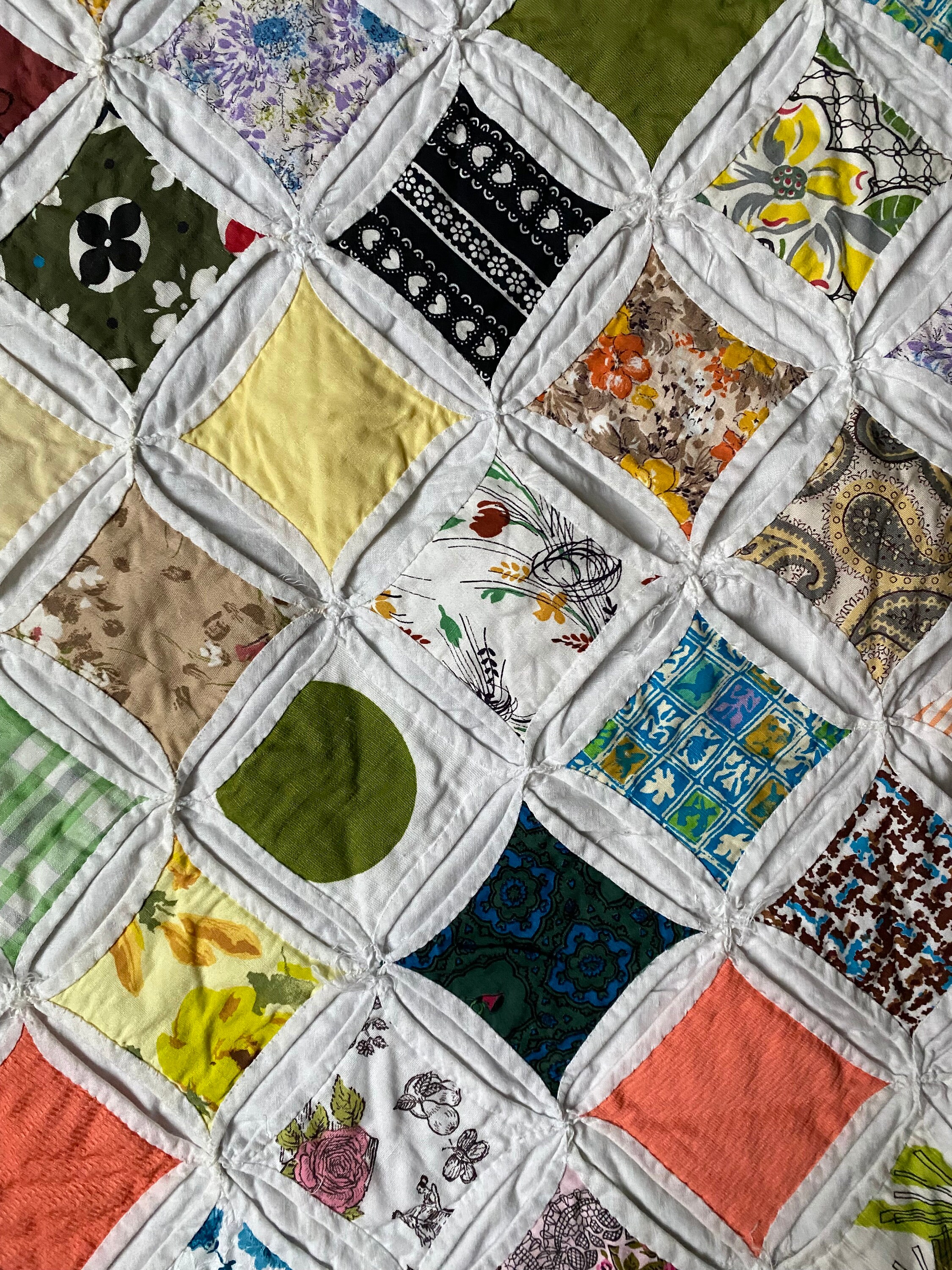 Vintage Quilt Cathedral Windows Pattern - Etsy