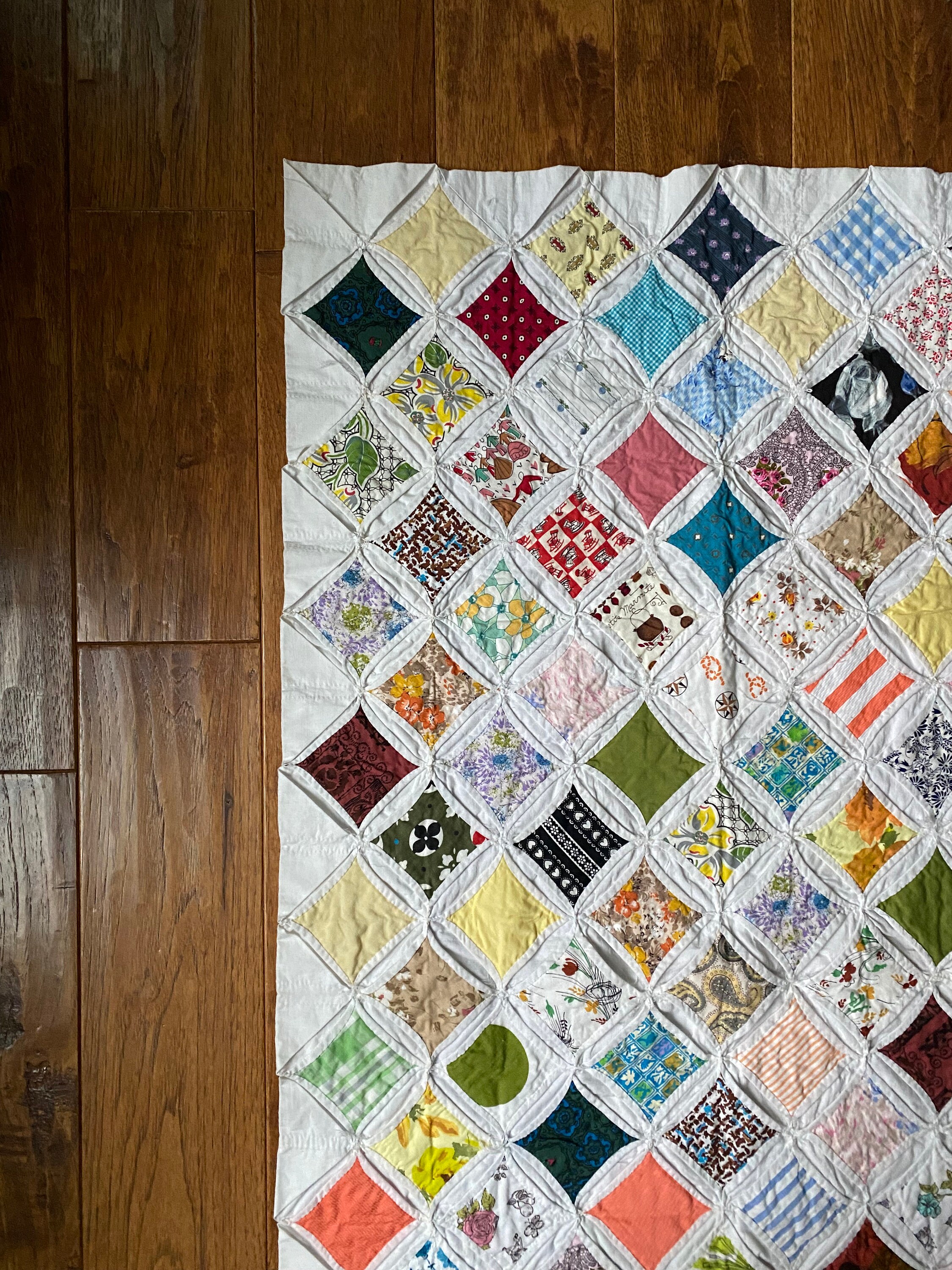 Vintage Quilt Cathedral Windows Pattern - Etsy