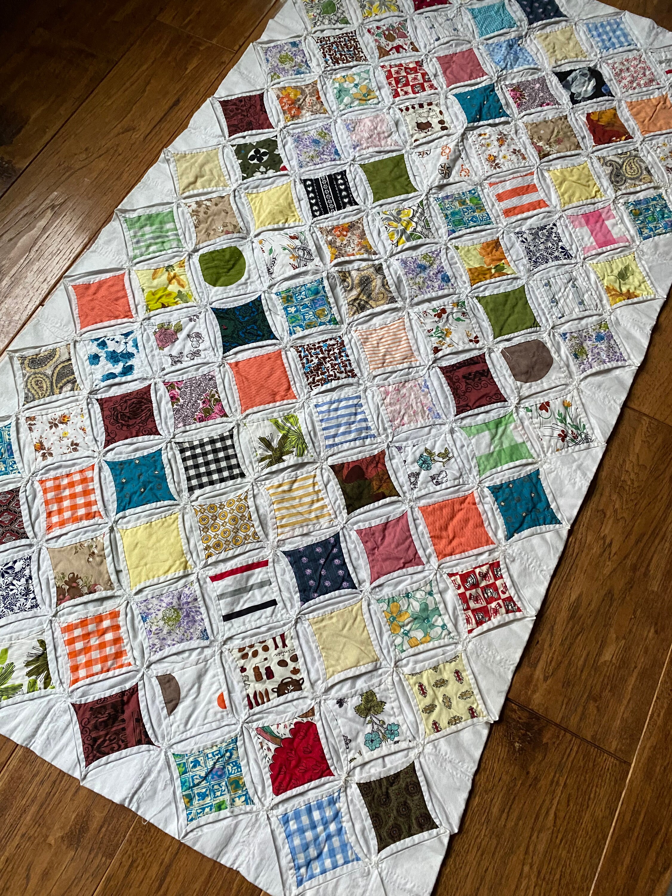 Vintage Quilt Cathedral Windows Pattern - Etsy