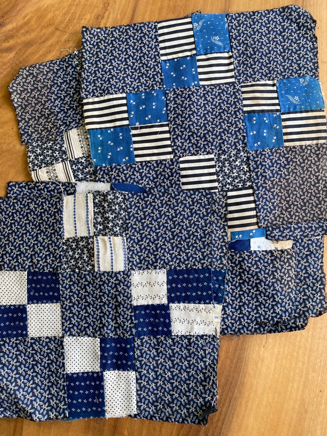 Vintage Quilt Blocks Nine Patch - Etsy
