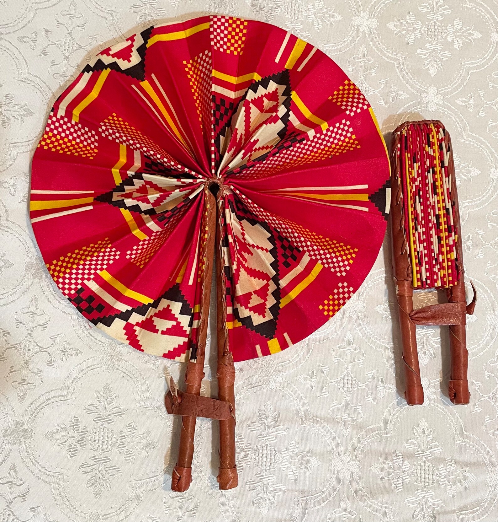 African Kente Folding Hand Fan - Etsy