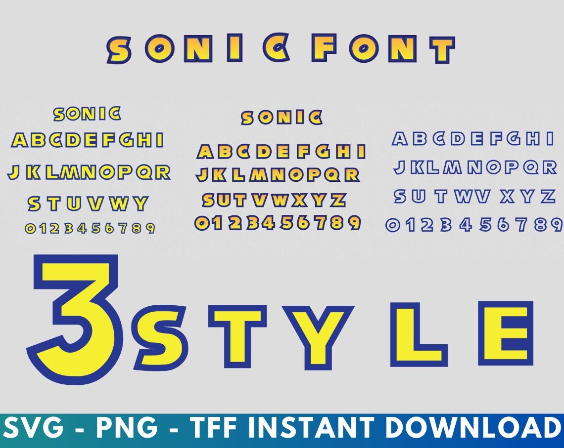 Sonic The Hedgehog Font
