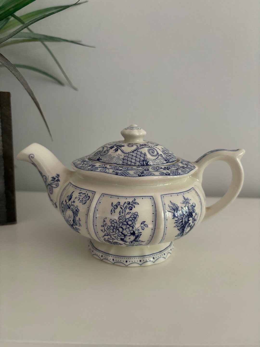 Vintage Sadler Small ‘afternoon Tea’ Teapot - Blue Fruit Design - Etsy