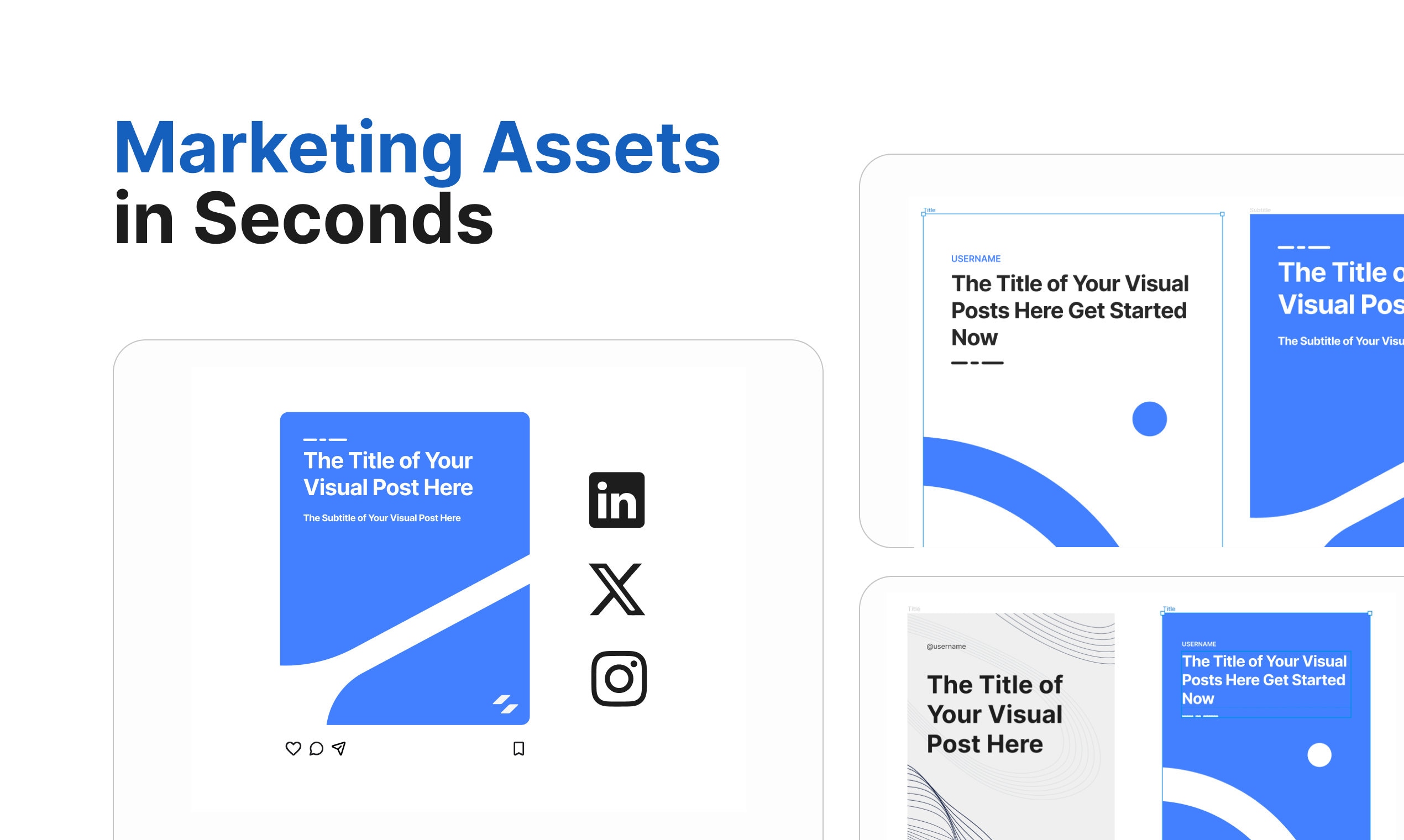 Marketing Assets Figma Library Templates for Landing Pages, Product ...