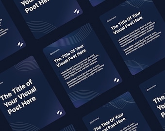 Social Media Template for Instagram Post & Linkedin Carousel for Business Marketing - Dark Grey ...