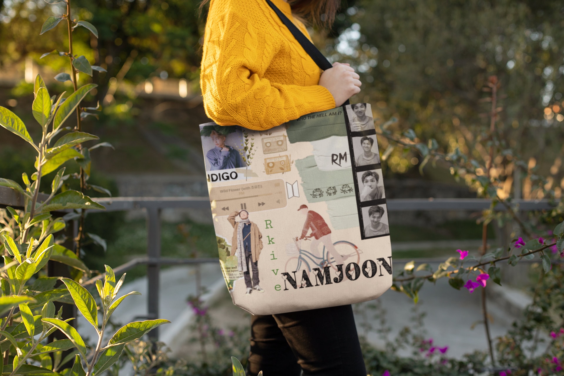 Rm, Tote Bag, BTS Tote Bags, Namjoon, BTS Inspired Merch, OT7 Merch - Etsy