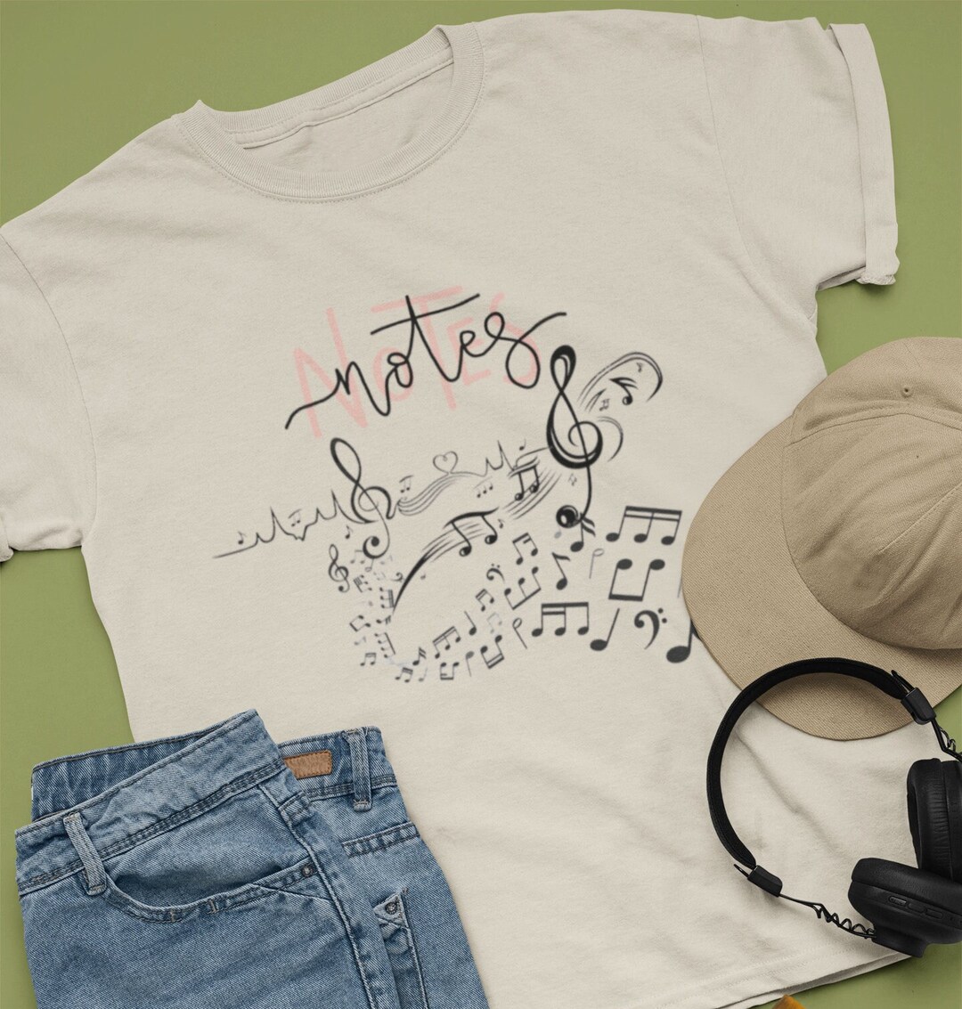 Music Notes T-shirt, Music Teacher Shirt, Musician Gift, Gifts, Piano ...