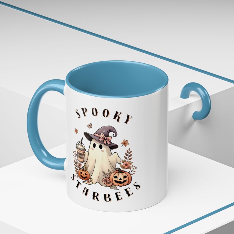 Spooky Starbees Mug, Ghost Fall Iced Coffee Mug, Halloween Mug, Ghost ...