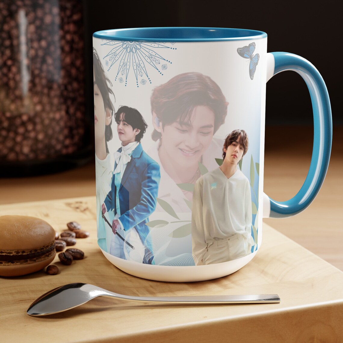 Kim Tae-hyung V BTS Mug, V Mug, Army K-pop Gift, Tae-hyung K-pop Gift ...
