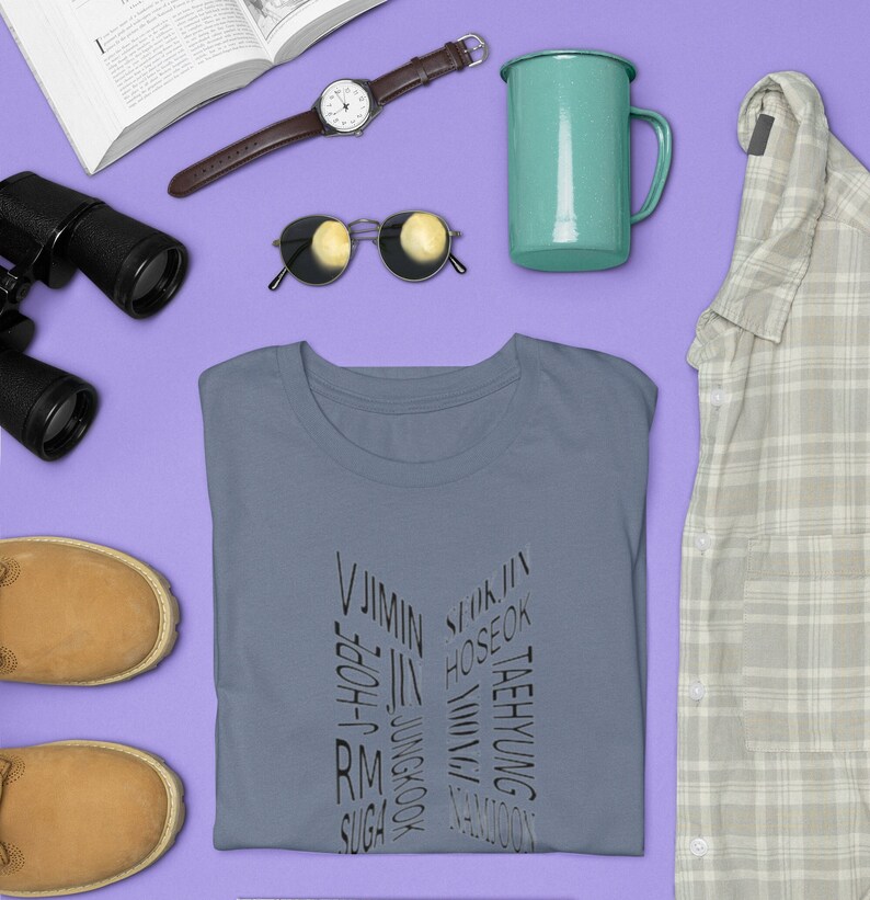 BTS Members Names Shirt, BTS Logo Shirt, Bts Army Logo BTS Png Army, K ...